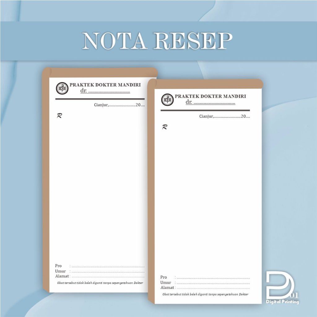 Jual Blangko Buku Nota Resep Pemeriksaan | Shopee Indonesia