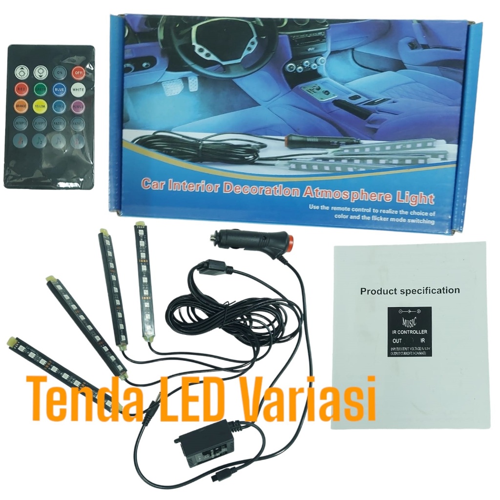 Jual Lampu led RGB kolong mobil lampu RGB musik kolong dashboard ...