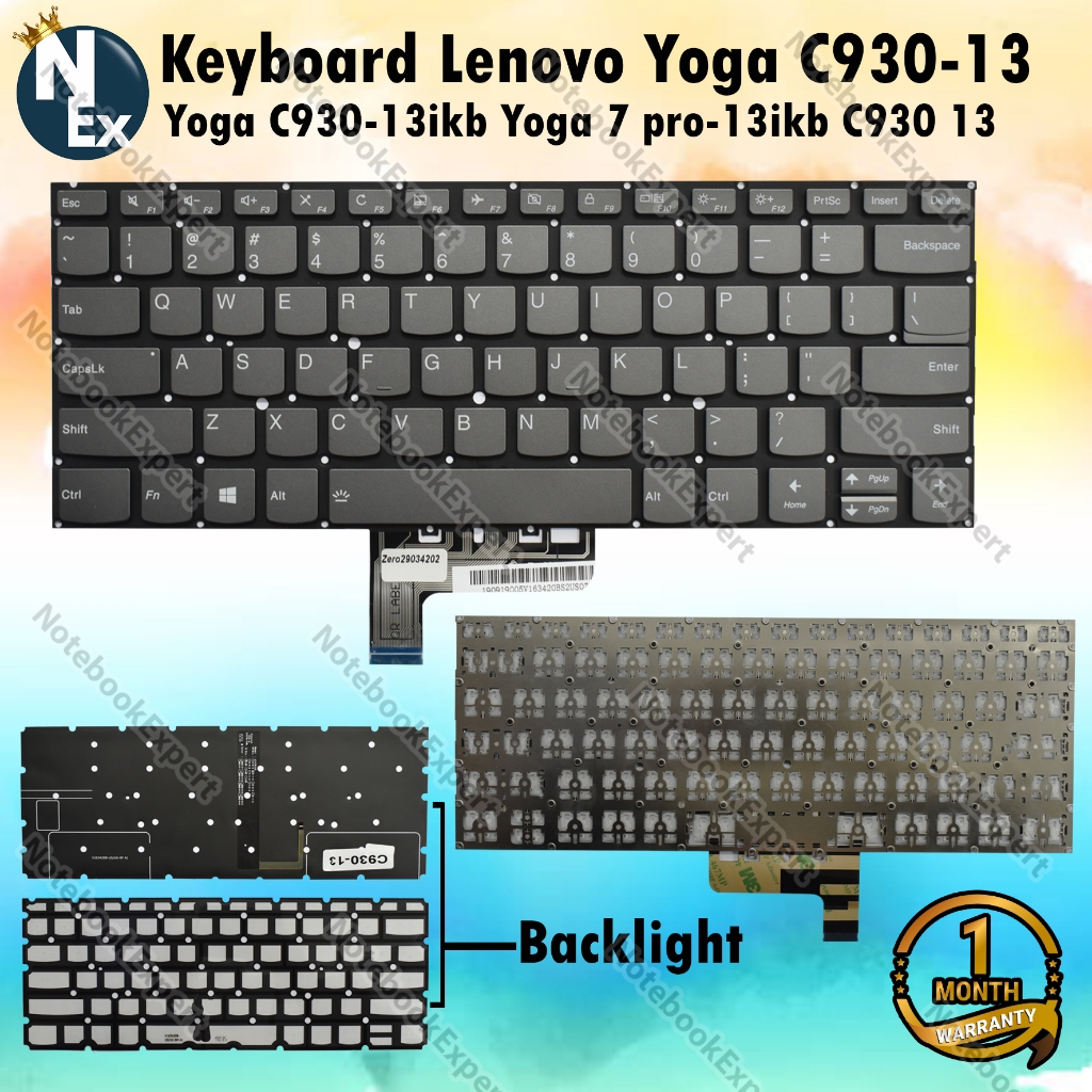 Jual Keyboard Lenovo Yoga C930-13 Yoga C930-13ikb Yoga 7 pro-13ikb C930 ...