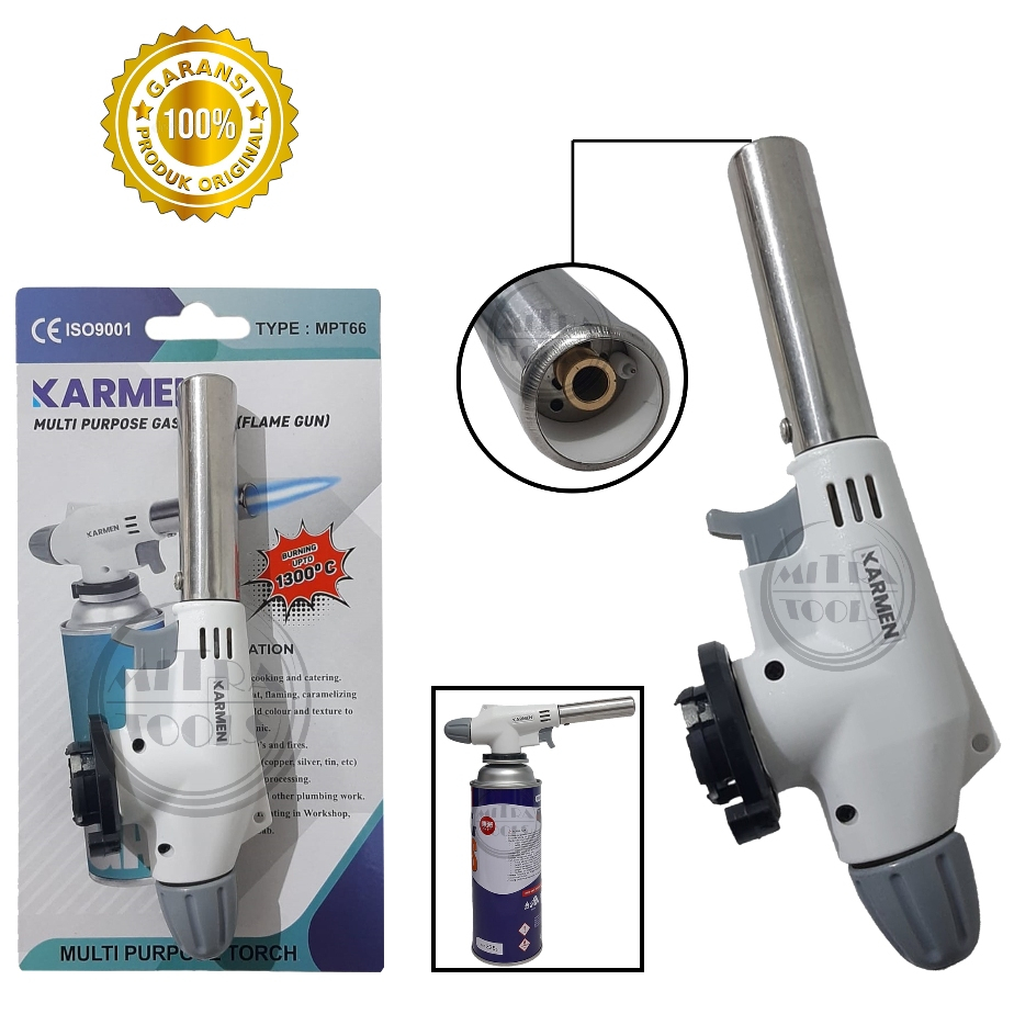 Jual KARMEN Gas Torch Portable Flame Gun Blow Torch / Alat Pemantik Api Las Bakar Sesuai Gambar ...