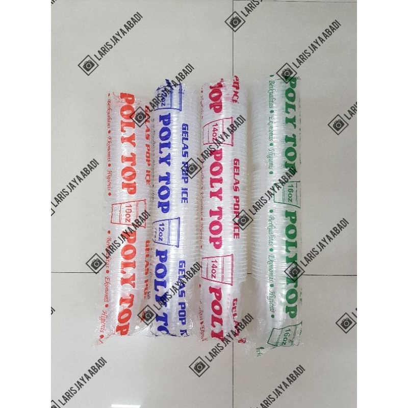 Jual Gelas Cup Pop Ice Plastik 10oz, 12oz, 14oz, 16oz | untuk Es Dawet ...