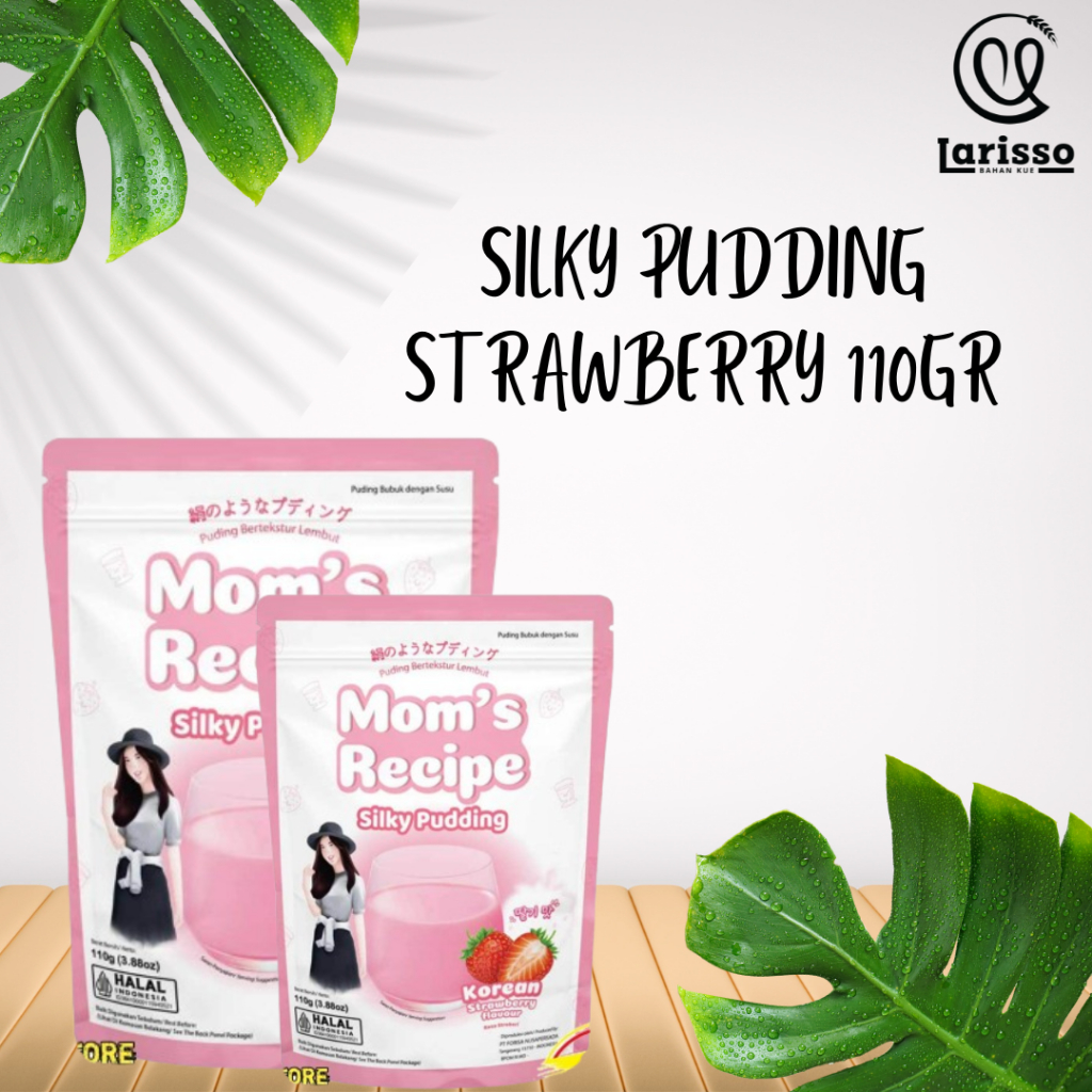 Jual MOM'S RECIPE SILKY PUDDING KOREAN STRAWBERRY 110GR | Shopee Indonesia