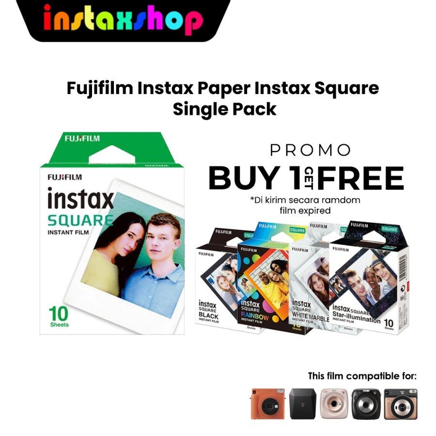 Jual PROMO Film Instax Square BUY 1 GET 1 Square film | Shopee Indonesia