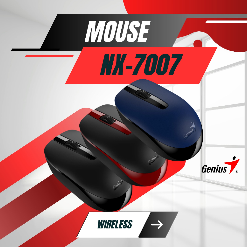 Jual MOUSE WIRELESS TERBARU GENIUS NX7007 | Shopee Indonesia