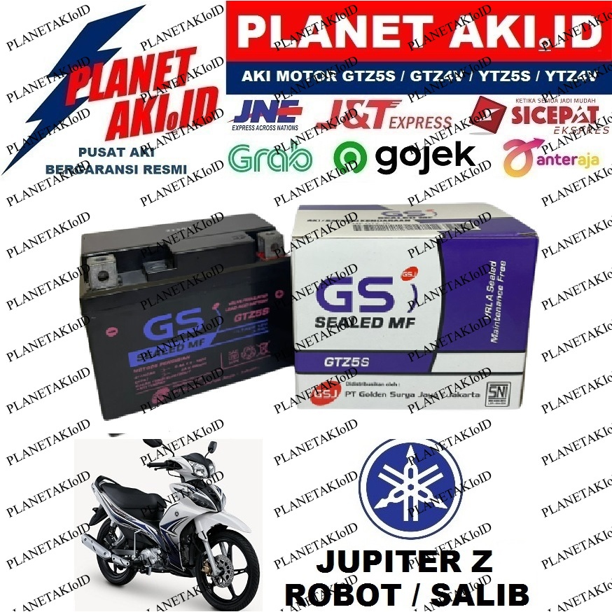 Jual Aki Motor Yamaha Jupiter Z Robot / Salib GTZ5S Accu Kering MF ...