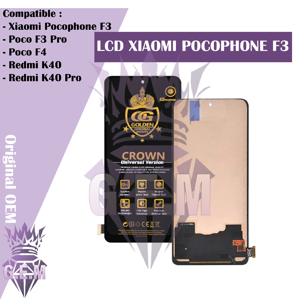 Jual LCD POCOPHONE F3 / F3 PRO / F4 / POCO F3 5G / F4 5G / REDMI K40 ...