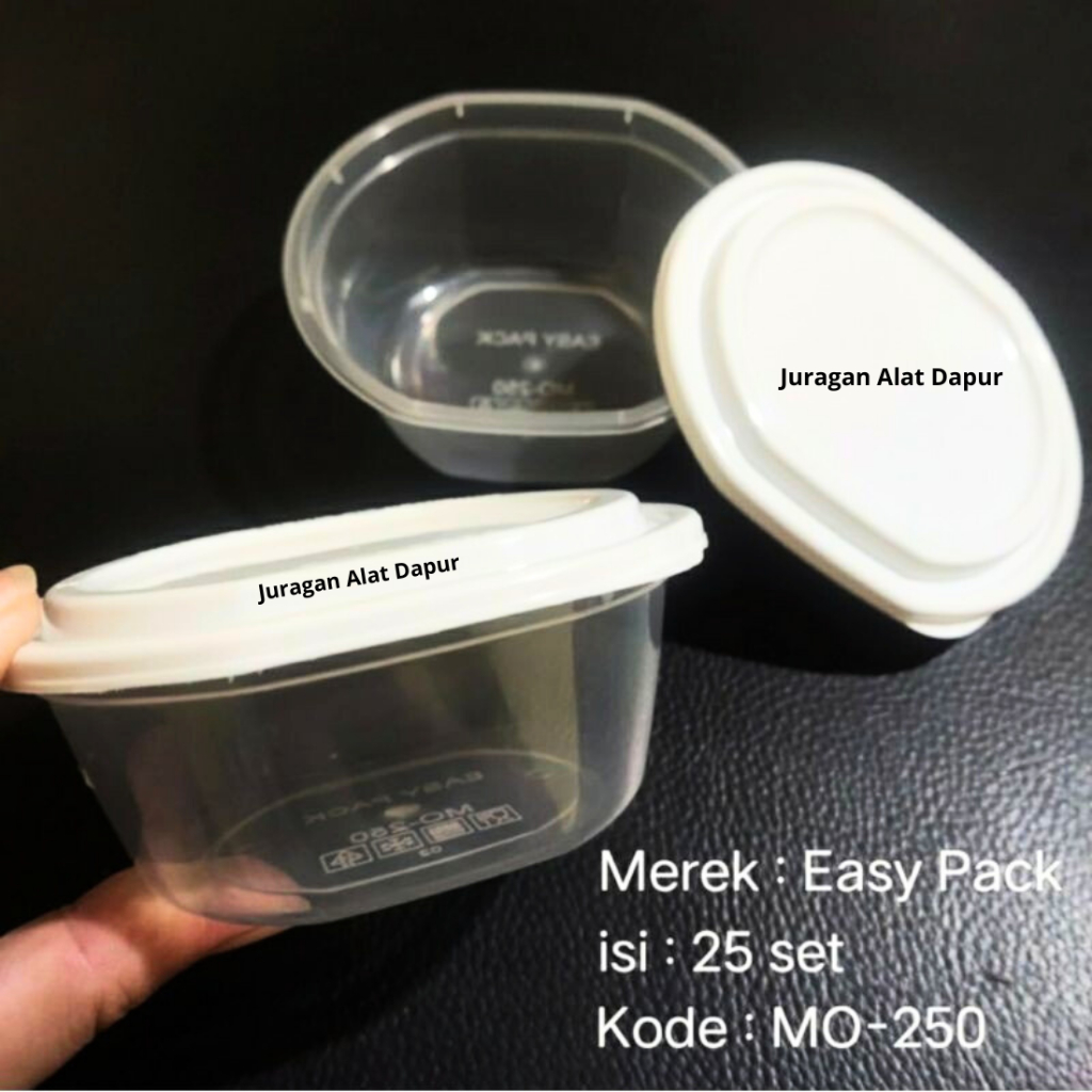 Jual THINWALL EASY PACK MANGKOK OVAL MO-250 - ISI 25 SET | Shopee Indonesia