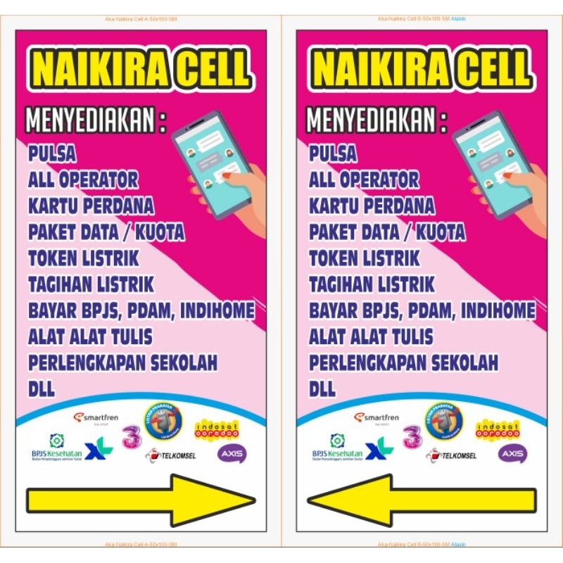 Jual Spanduk / Banner Cellular, Jualan Pulsa Bisa Request | Shopee ...
