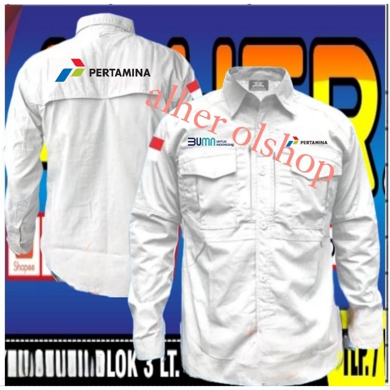 Jual kemeja tactical Pertamina baju tactical Pertamina seragam tactical ...