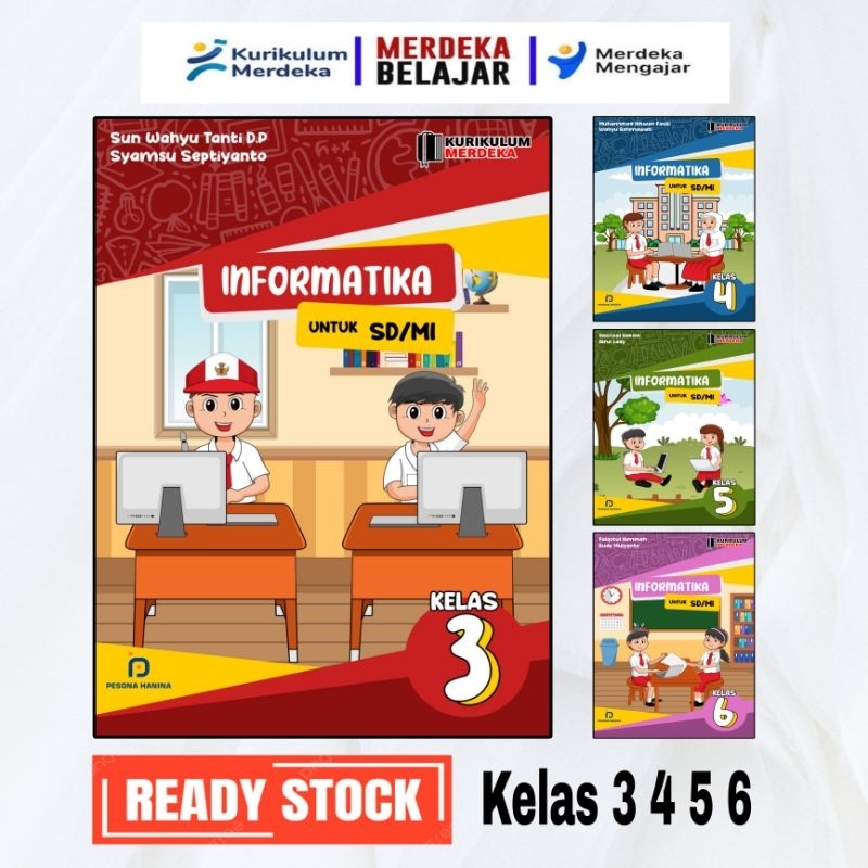 Jual Buku Informatika untuk SD / MI Kelas 3 4 5 6 - Pesona Hanina ...