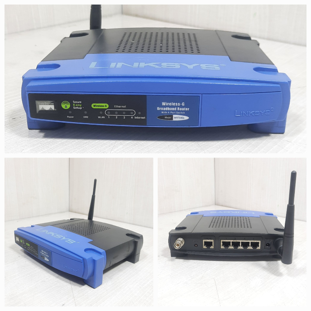 Jual LINKSYS WRT54GL Wireless-G Broadband Router Second Berkualitas | Shopee Indonesia