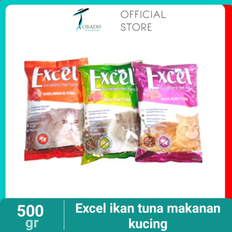 Jual Excel Makanan kucing 500gr | Shopee Indonesia