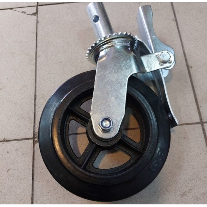 Jual Roda Steger Scaffolding 8 inch Karet Heavy Duty | Shopee Indonesia