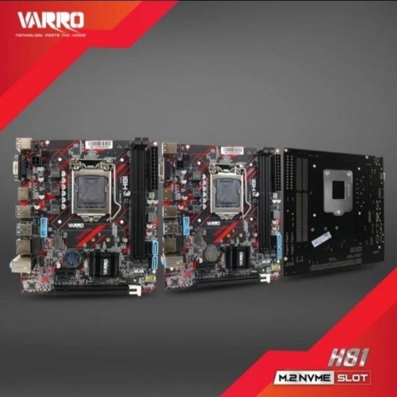 Jual Mainboard Varro H81 Support SSD NVME LGA 1150 DDR3 | Shopee Indonesia