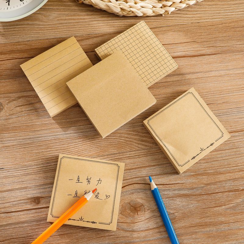 Jual HUNAM 80 Lemar Sticky Notes Minimalis Coklat Murah | Shopee Indonesia