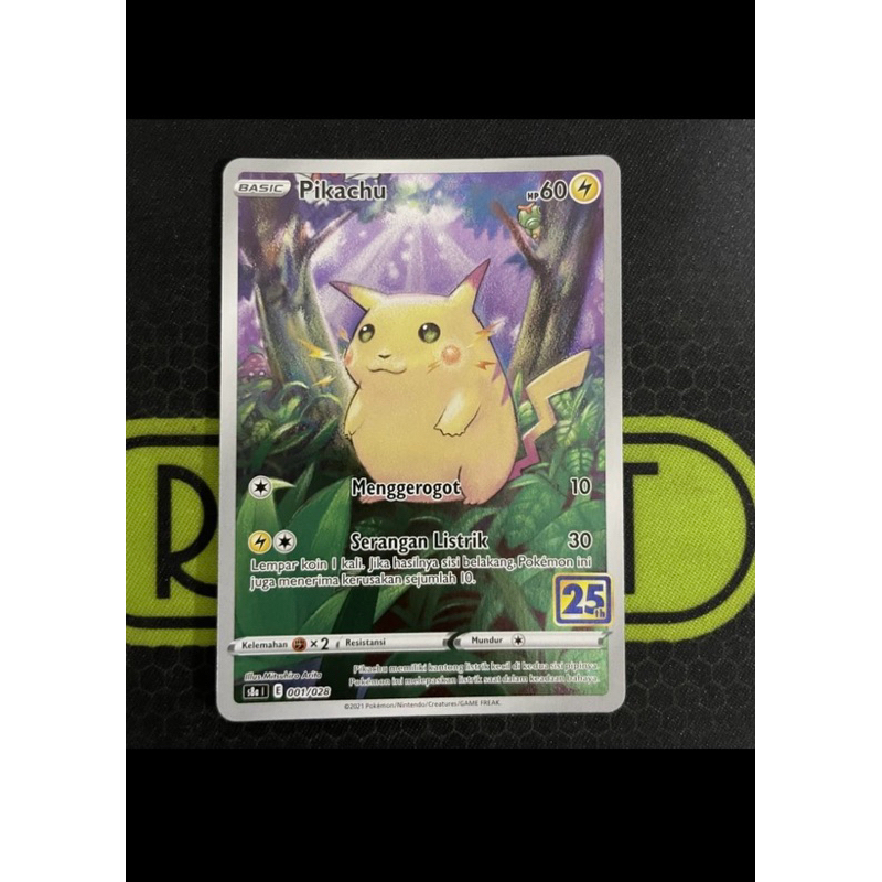 Jual Pikachu 25Th 001/028, Pokemon TCG Indonesia | Shopee Indonesia
