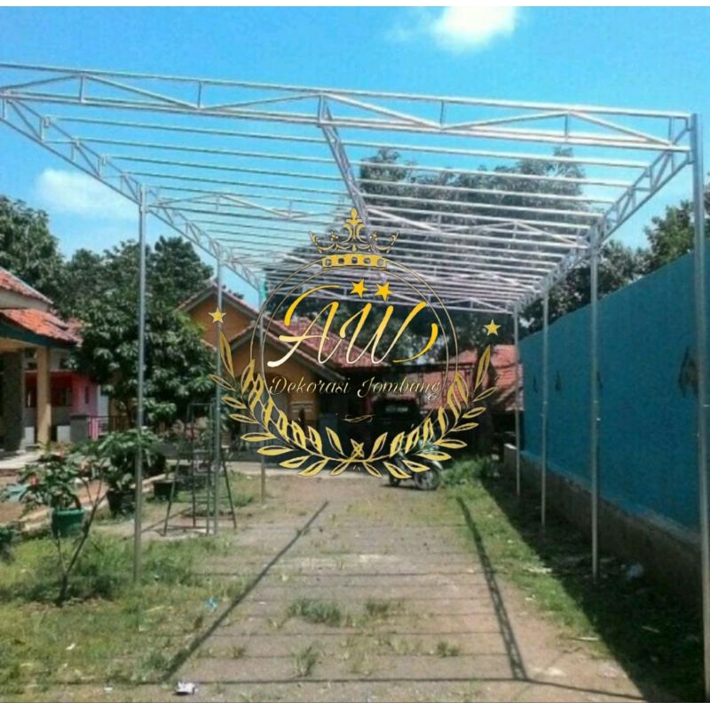 Jual fullset rangka tenda, tenda besi, rangka terop, terop, tenda ...