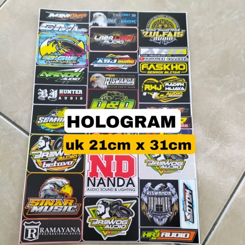 Jual Stiker Sound | Stiker Hologram | Stiker 1 Lembar | Stiker Pack ...