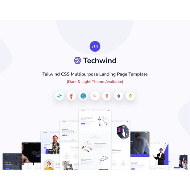 Jual Techwind v1.5.0 - Tailwind CSS Multipurpose Landing Page Web ... Jual Techwind v1.5.0 - Tailwind CSS Multipurpose Landing Page Web ...