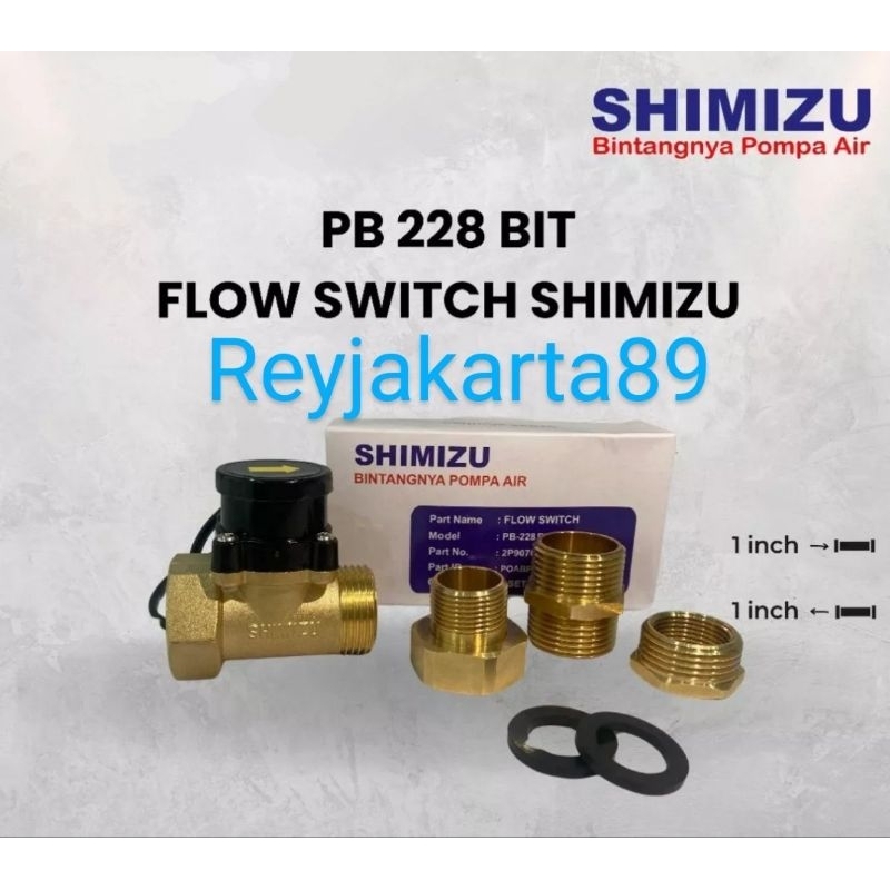 Jual Flow switch Shimizu Original 1" x1" Otomatis Pompa Dorong Booster ...
