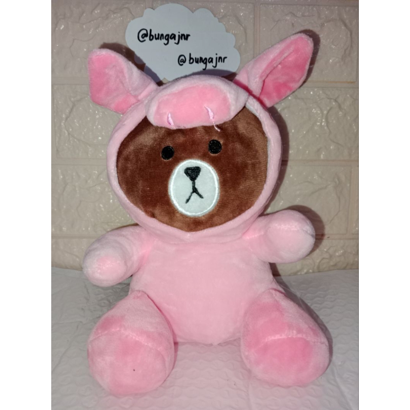 Jual Boneka Line Friends Brown in Pig Costume | Shopee Indonesia
