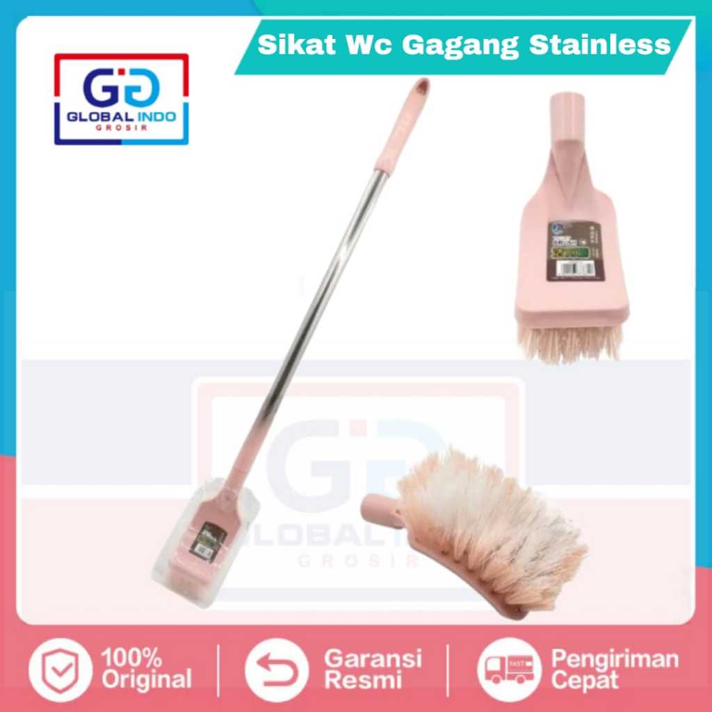 Jual Sikat Wc Gagang Stainless Pembersih Kamar Mandi Toilet Fleksibel ...
