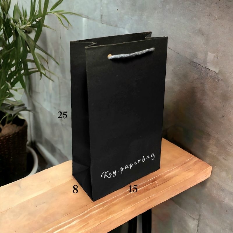 Jual Paper Bag Hitam Uk 15x25 | Shopee Indonesia