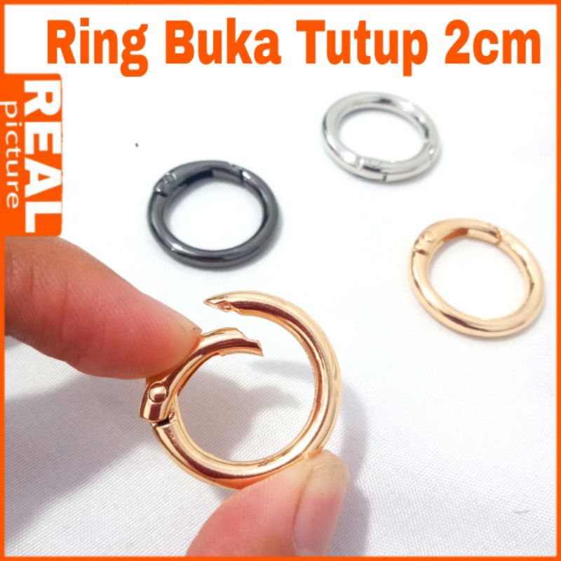 Jual RING BULAT BUKA TUTUP AKSESORIS TAS - Ukuran 2cm & 2,5cm | Shopee ...