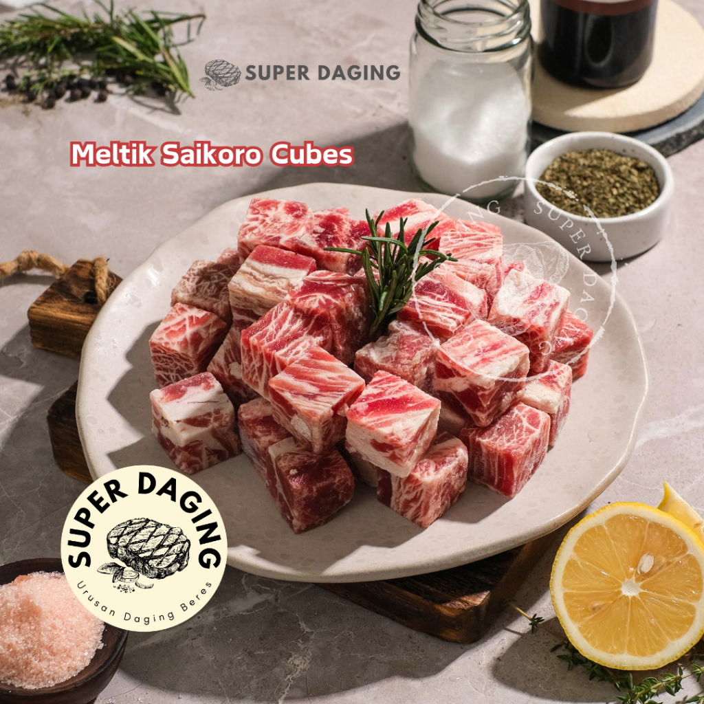 Jual Daging Premium Saikoro Beef Meltik 250g - Super Daging Tangerang ...