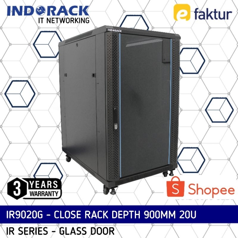 Jual IR9020G / IR9020P / IR9020D - Close Rack INDORACK 20U Depth 900mm ...
