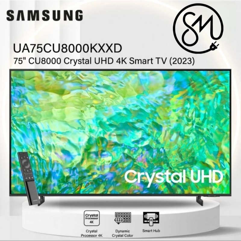 Jual LED TV Samsung UA75CU8000KXXD 75 inch Crystal UHD 4K 75CU8000 ...