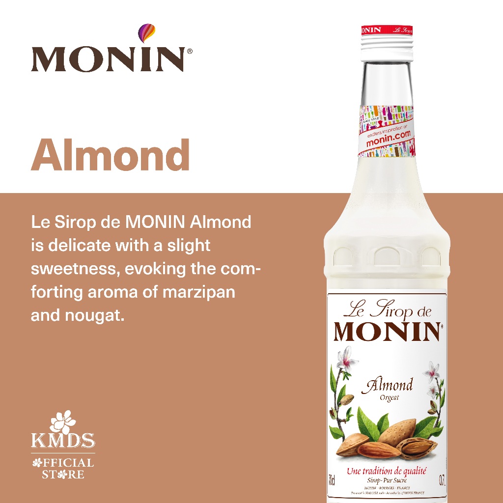 Jual MONIN Almond Syrup 70 CL 700 ML | Shopee Indonesia