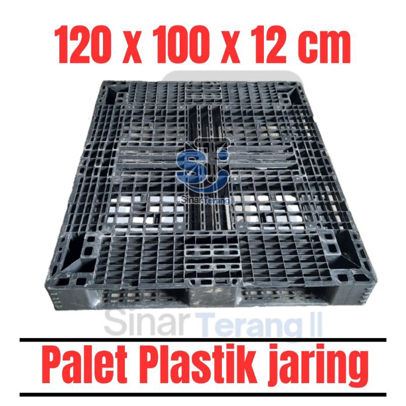 Jual [ KURIR TOKO ] Palet Plastik 120x100x12cm / Palet Plastik Jaring ...