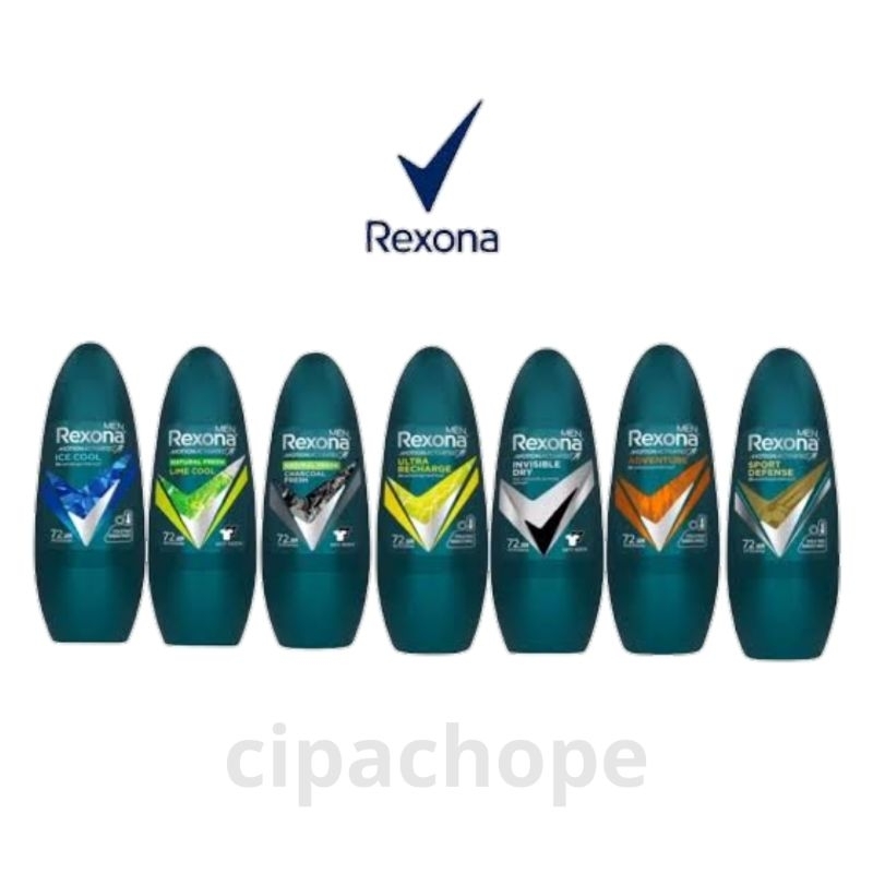Jual Rexona men deodorant roll on 45ml/ Deo lotion 45ml | Shopee Indonesia