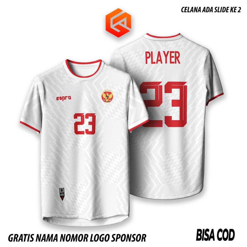 Jual BAJU TIMNAS 2024 JERSEY PRINTING TIMNAS TERBARU away | Shopee ...