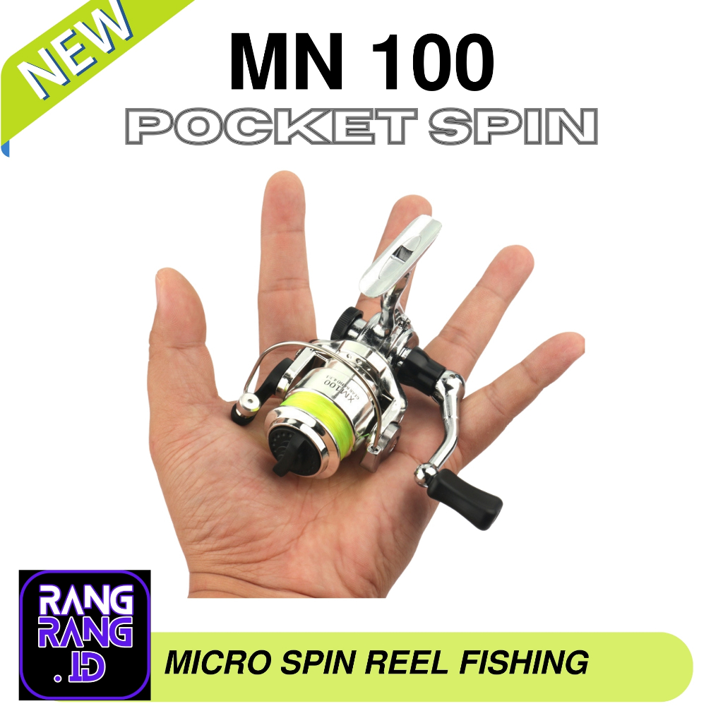 Jual Reel pancing Spinning mini Micro reel super pocket spin - MN 100 ...