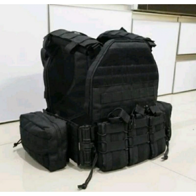 Jual Star Body vest black mamba / body vest gurun tactical/ rompi ...
