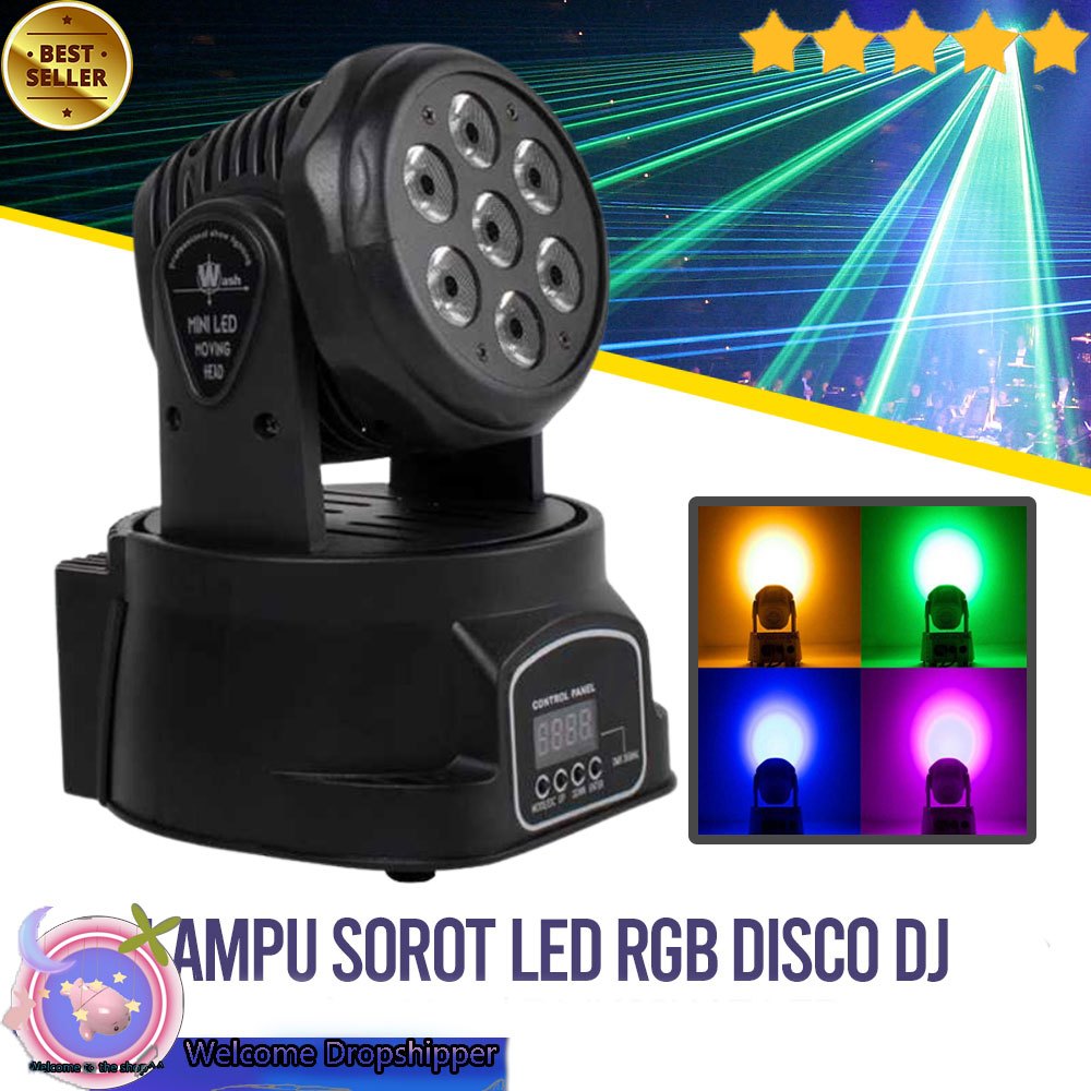 Jual SHEHDS Lampu LED Disco DJ Dance Club Moving Head light 10W - SHE ...