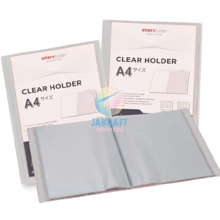 Jual Ready Stok 1 Pcs Map Clear Holder Display Book A4 isi 2 PP Pocket ...