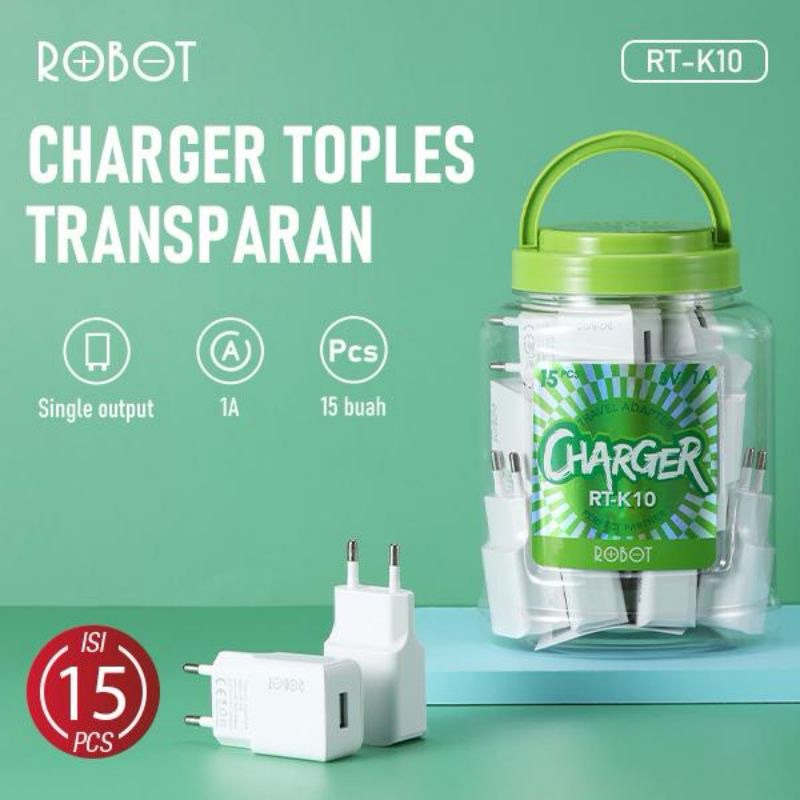 Jual ROBOT RT-K10 (1 toples isi 15) / Charger ROBOT RT-K10 small 5v 1A ...
