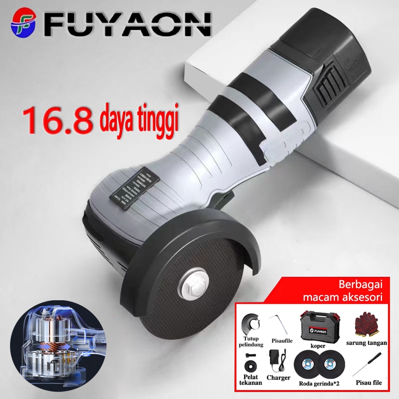 Jual COD ⚡ Gerinda Mini Cordless 12V/16.8V 1baterai/2baterai Mesin ...