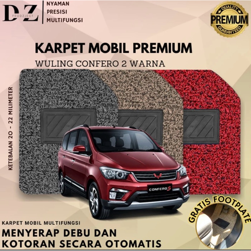 Jual Karpet Mobil Wuling Confero Captain Seat Premium Coil Mat Karpet ...