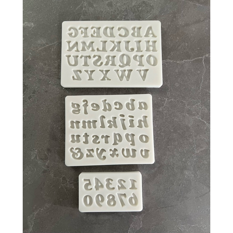 Jual CETAKAN HURUF ANGKA FONDANT SILIKON SIZE KECIL | Shopee Indonesia