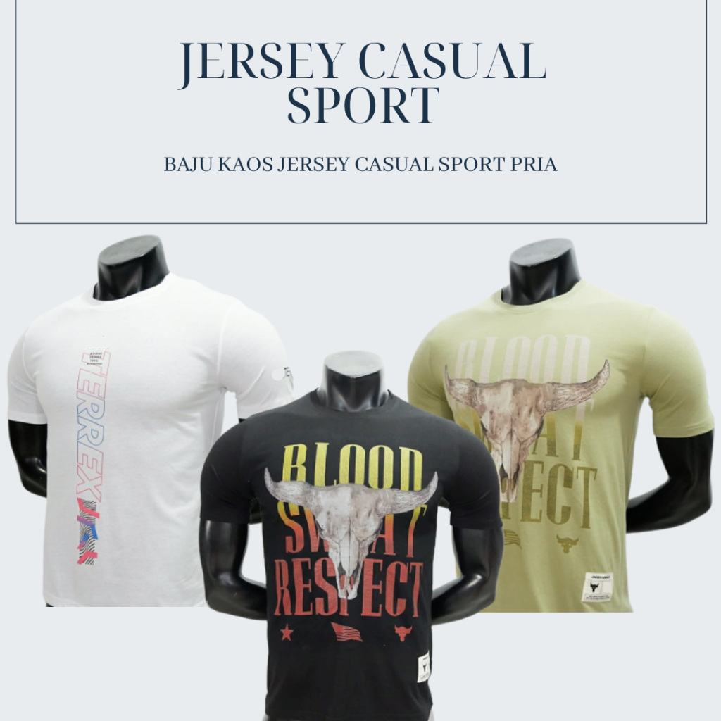 Jual Oppa Style Shop JERSEY REGULAR FIT BAJU KAOS TRAINING GYM LARI ...