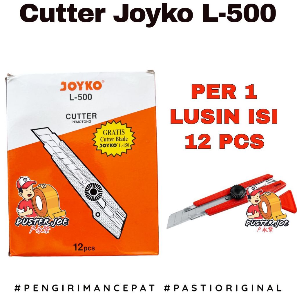 Jual Cutter Besar Joyko L 500 / L500 PER 1 PACK (ISI 12 PCS) | Shopee ...