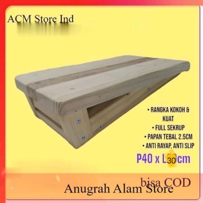 Jual tanjakan kayu~tanjakan motor dari kayu~wooden ramp 40x30x10 cm ...
