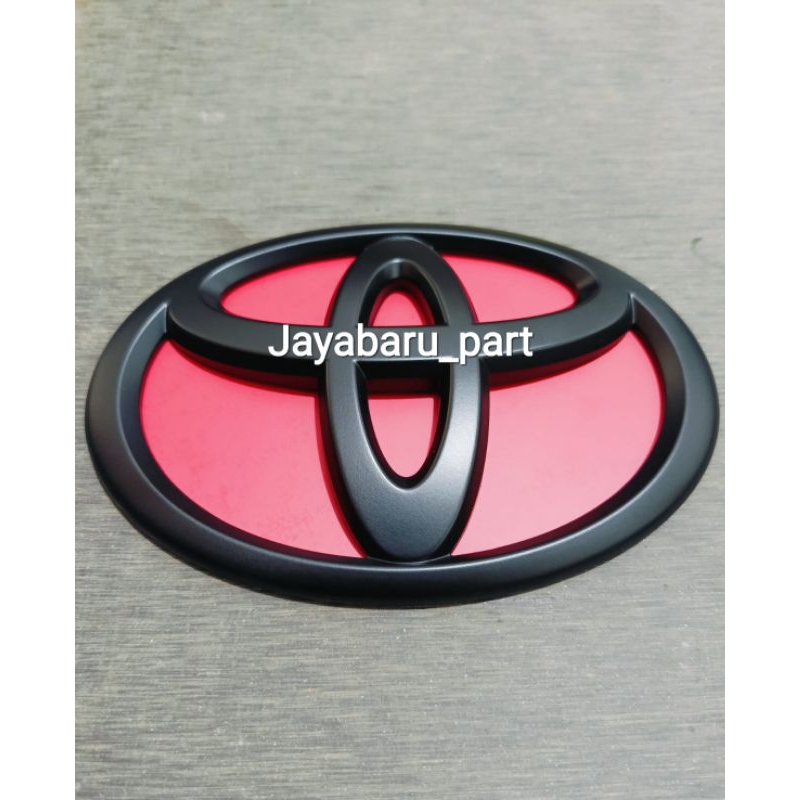 Jual Emblem logo agya hitam doff begron merah original | Shopee Indonesia