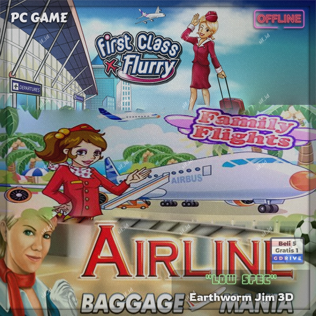 Jual Airline Baggage Mania - Family Flights - First Class Flurry ...