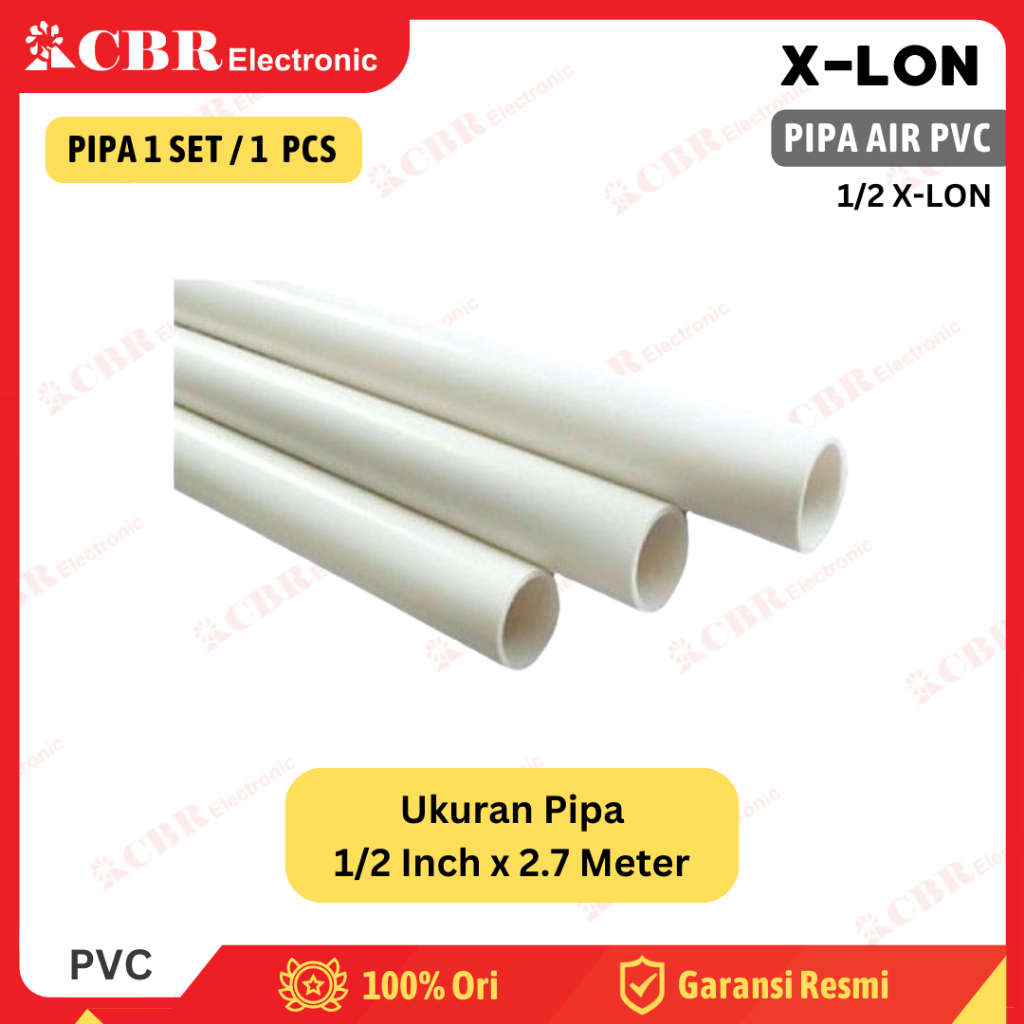 Jual Pipa Air PVC X-LON (1/2 Inch x 2.7 Meter) | Shopee Indonesia