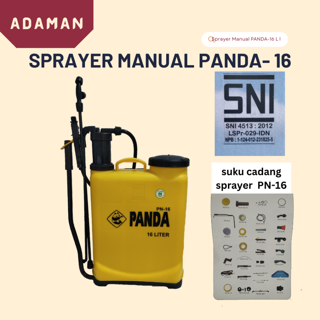 Jual Sprayer tanki semprot manual semprotan tanaman PANDA-16L | Shopee ...